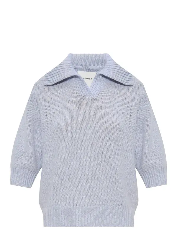 LISA YANG Lailai Cashmere And Silk Sweater - Light Blue