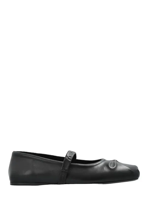 Marni Leather Ballet Flats - Black