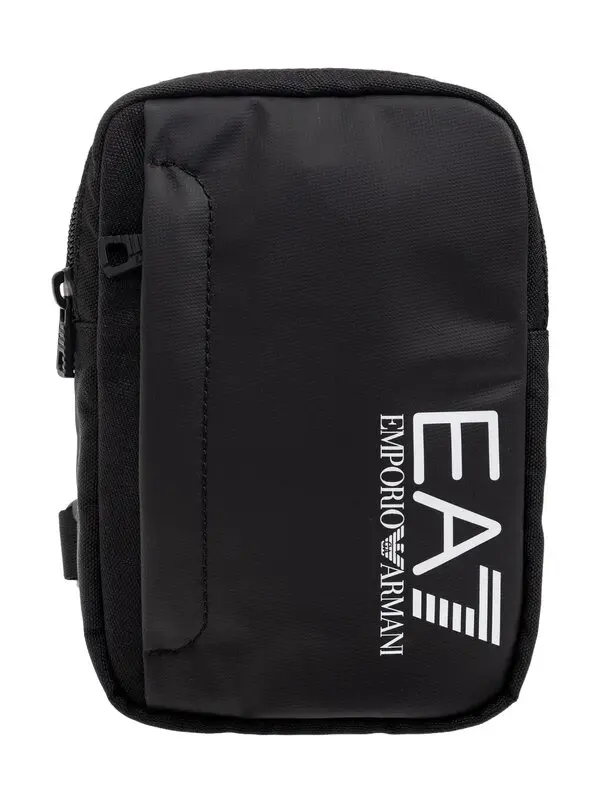 Emporio Armani Shoulder Bag With Logo - Black