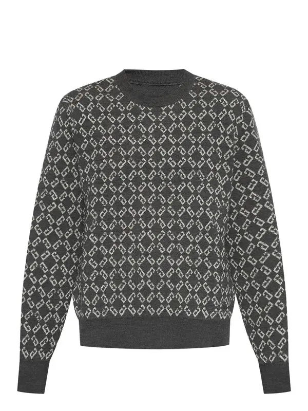 Givenchy Embroidered Pattern Sweater - Grey