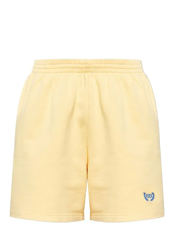 Balenciaga Vintage Effect Shorts - Yellow