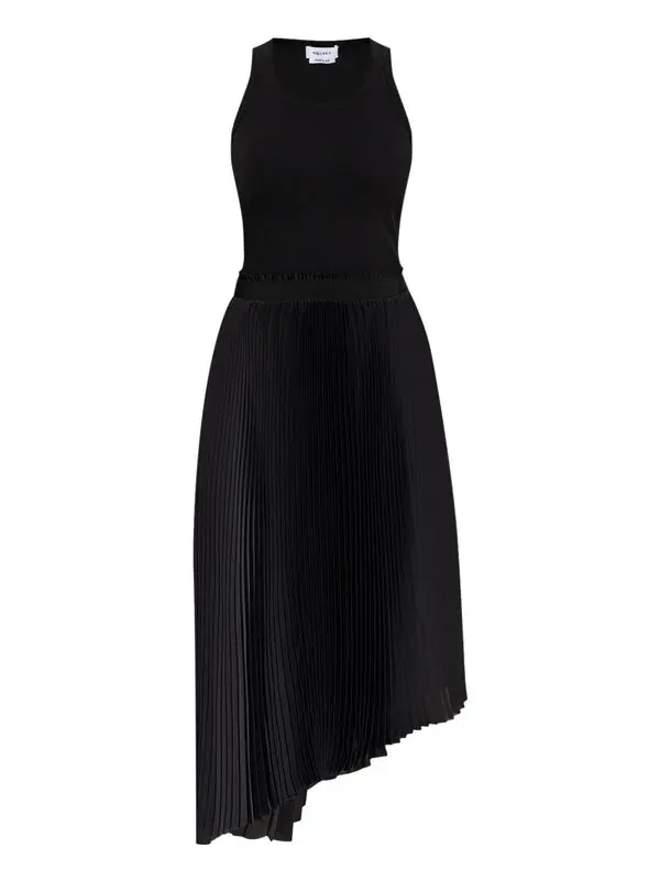 Alexander McQueen Pleated Hem Dress - Black