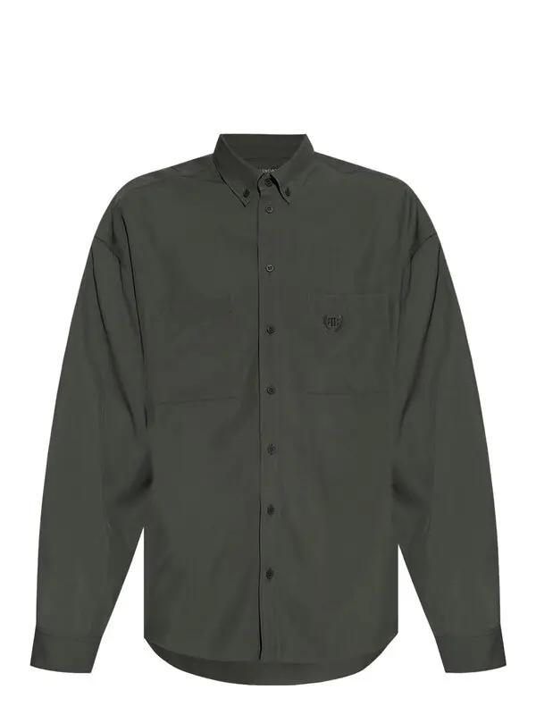 Balenciaga Shirt With Logo - Green
