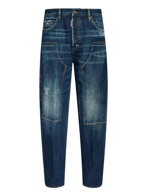Dsquared2 Loose Carrot-cut Jeans - Navy Blue