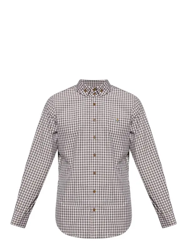 VIVIENNE WESTWOOD Shirt With A Check Pattern - Grey