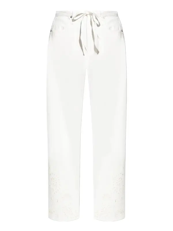 Rag & Bone Openwork Trousers - White
