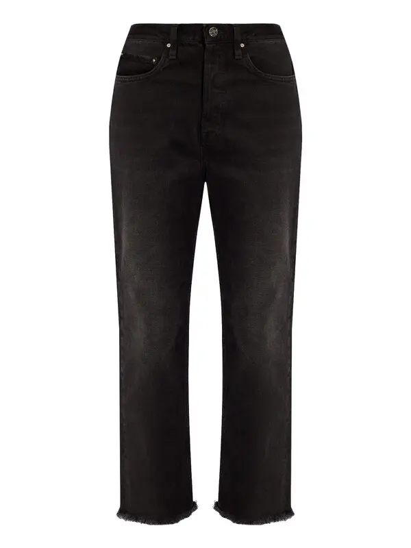 TOTEME High-waisted Straight-leg Jeans - Black