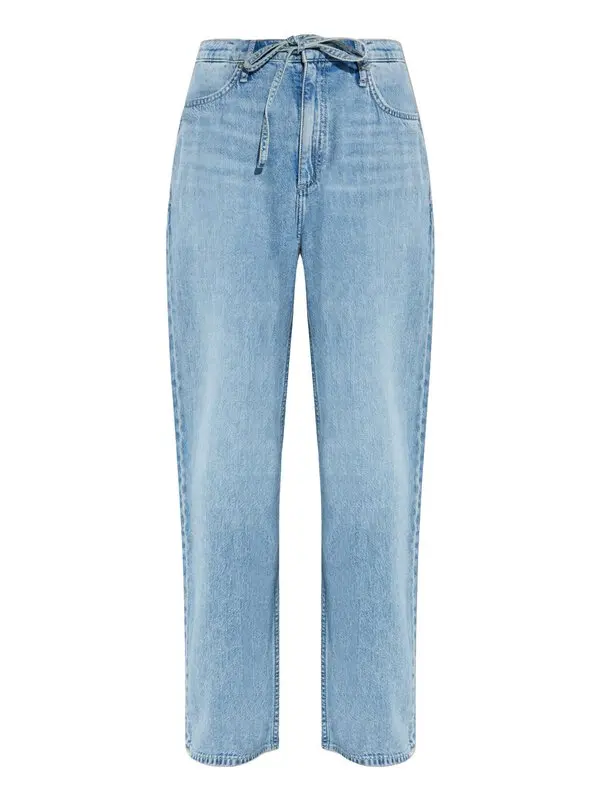 Rag & Bone Wide-leg Jeans With Belt - Blue