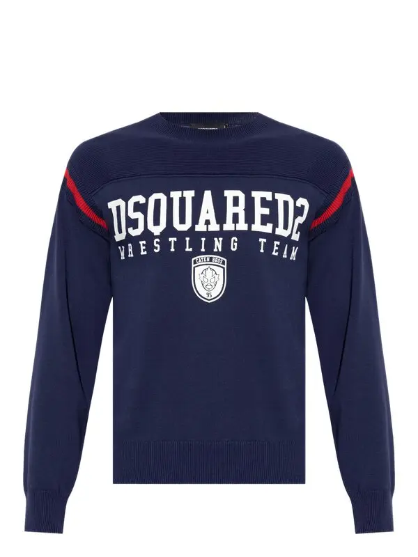 Dsquared2 Logo Sweater - Navy Blue