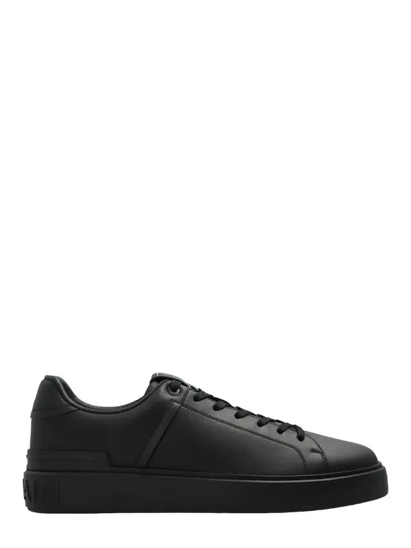 Balmain Leather Low-top Sneakers - Black