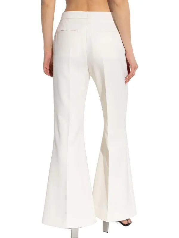 Givenchy Flared Creased Trousers - Cream