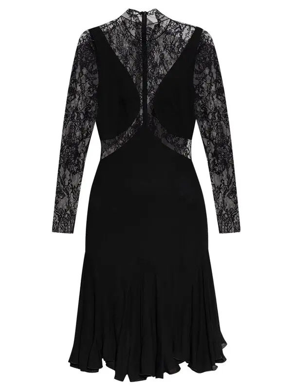 Givenchy Lace Insert Dress - Black