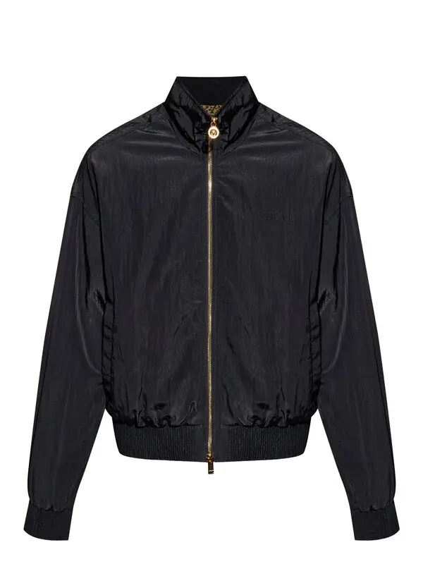 Versace Lightweight Stand-collar Jacket - Black