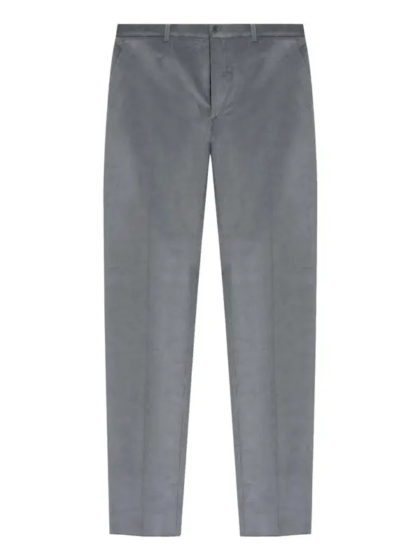 Etro Corduroy Straight Leg Trousers - Blue