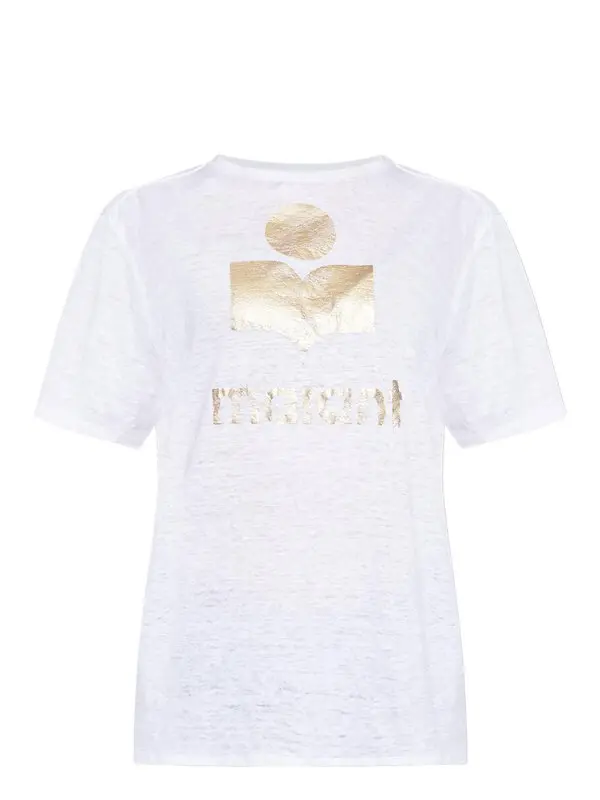 MARANT ETOILE Zewel Linen T-shirt - White