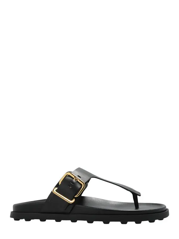 TOD’S Leather Slides - Black