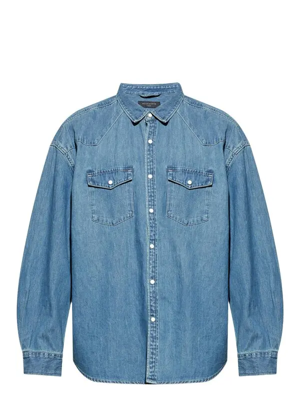 ALLSAINTS Shirt `fenton - Blue
