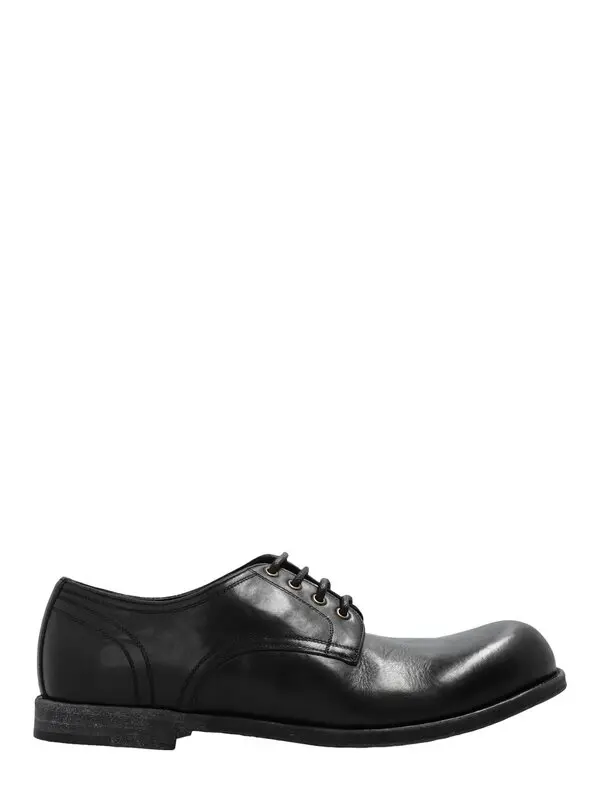 Dolce & Gabbana Re-edition F/w 91/92' Leather Derby Shoes - Black