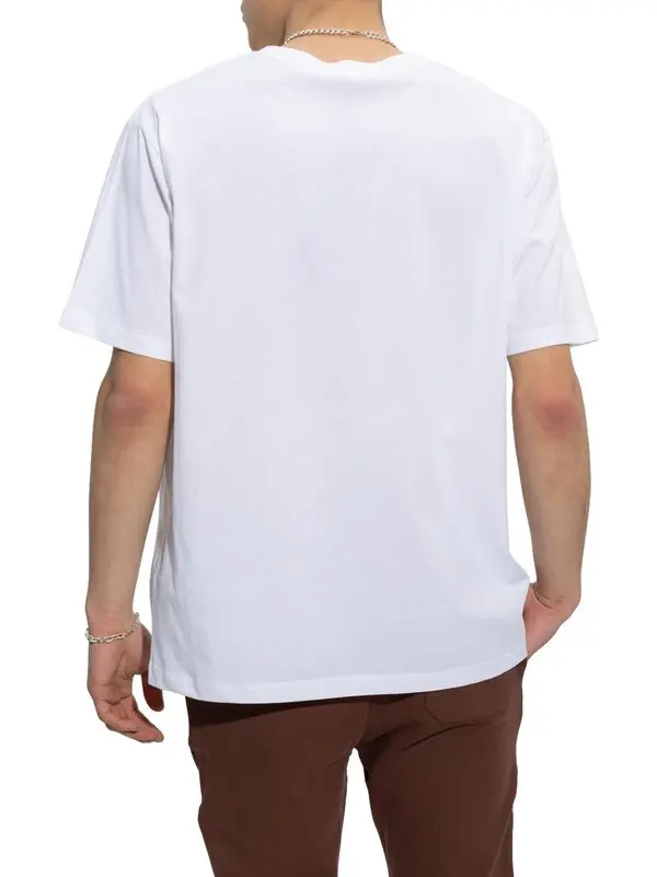 Balmain T-shirt From Organic Cotton - White