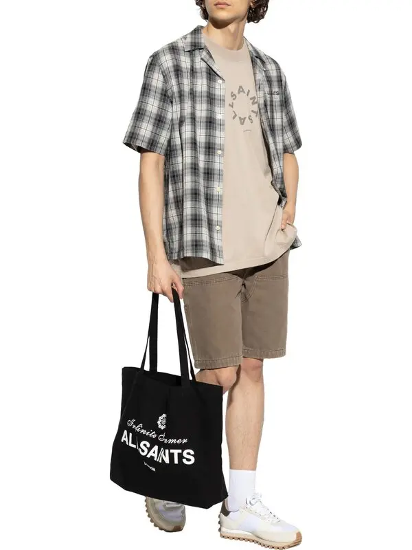 ALLSAINTS Alva Cotton Shorts - Brown