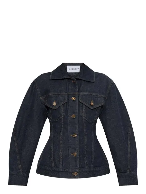 Givenchy Tailored Denim Jacket - Navy Blue