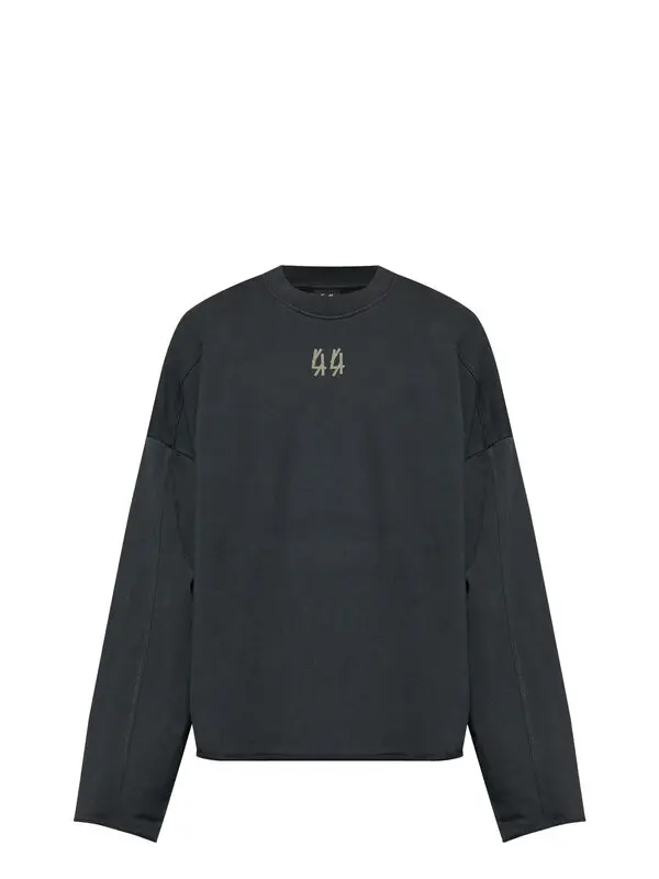 44 LABEL GROUP Logo Cotton Sweatshirt - Grey