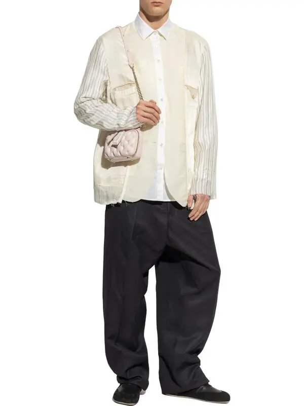 MAISON MARGIELA Shirt With Combined Fabrics - Cream