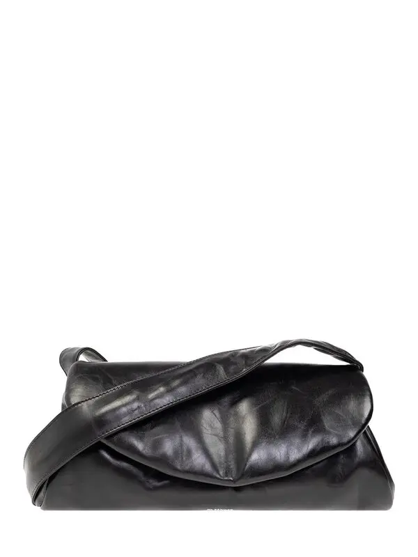JIL SANDER Cannolo Grande’ Shoulder Bag - Black