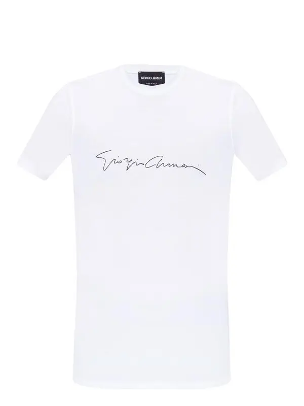 Giorgio Armani T-shirt With Logo - White