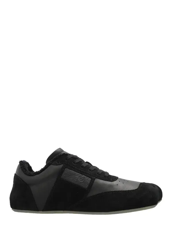 MAISON MARGIELA Leather And Suede Sneakers - Black