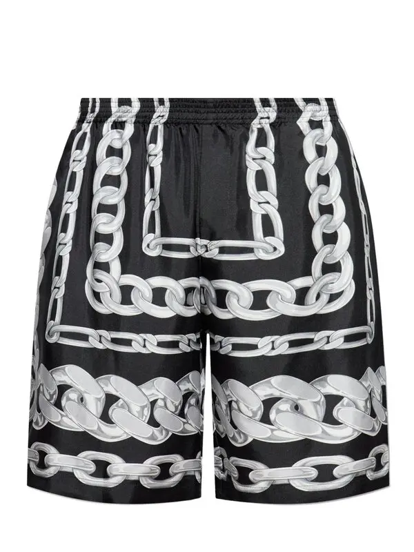 Versace Silk Shorts - Black