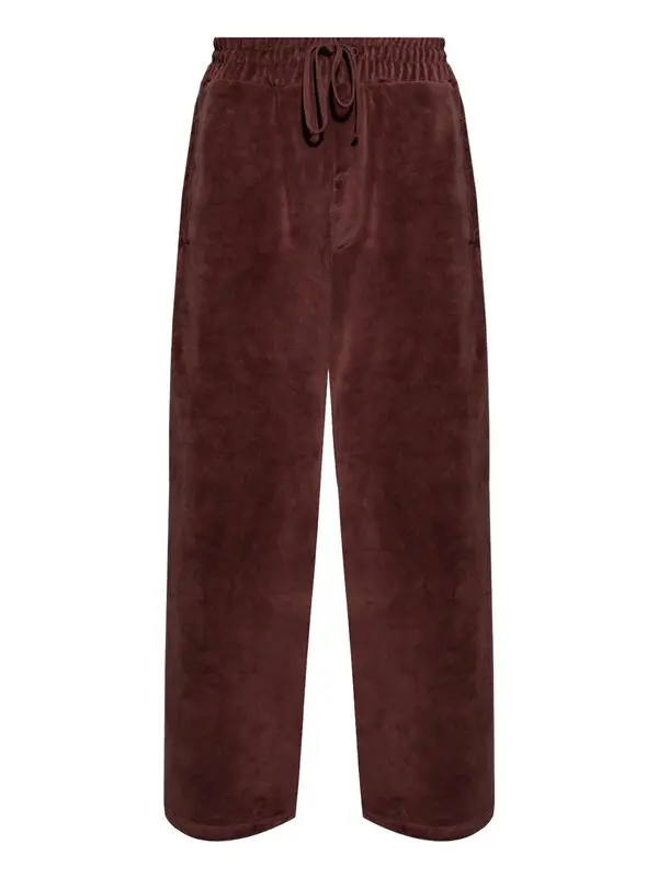 ALLSAINTS Draven Trousers With Side Stripes - Burgundy