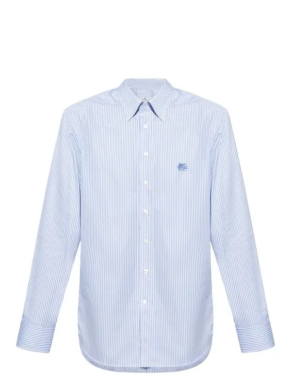 Etro Shirt With Stripe Pattern - Light Blue