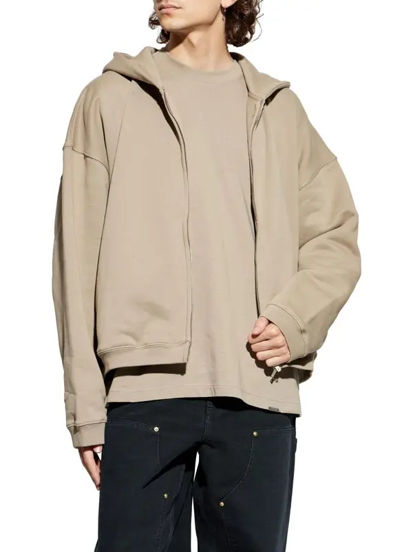 REPRESENT Zip-up Hoodie - Beige