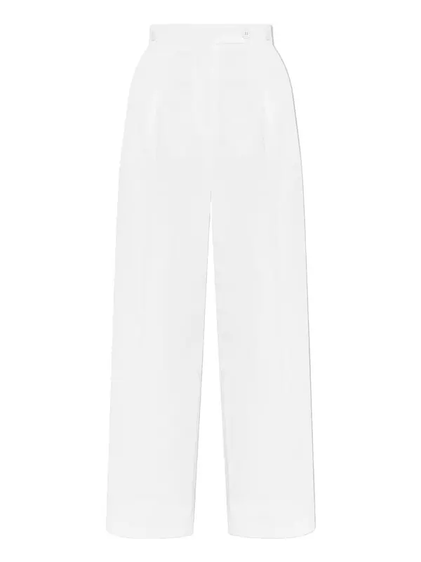 Givenchy Pleated Wide-leg Trousers - White