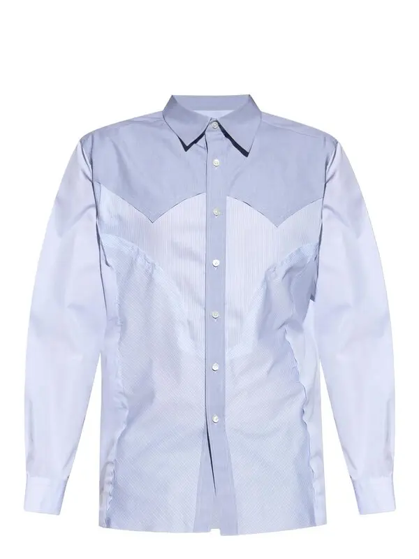 MAISON MARGIELA Cotton Shirt - Light Blue