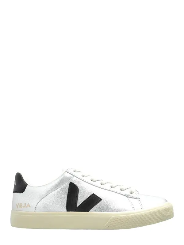 VEJA Campo Leather Sneakers - Silver