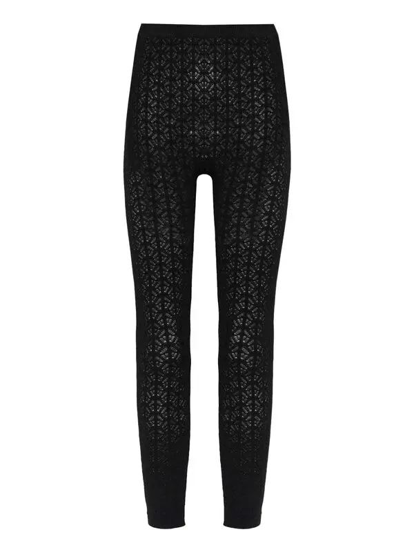 Alaïa Ribbed Trousers - Black