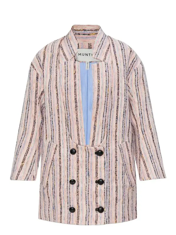 Munthe Pinstripe Blazer - Pink