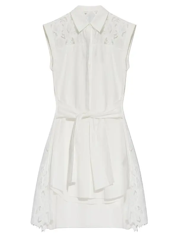ALLSAINTS Zola Lace Detail Dress - White