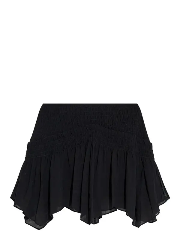 ALLSAINTS Asymmetrical Ruched Skirt - Black