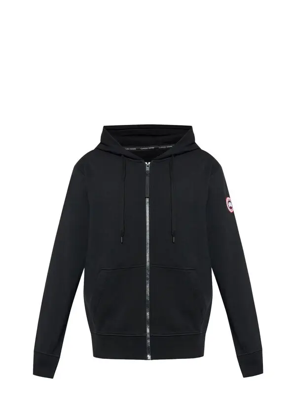 Canada Goose Hooded Zip-up Sweatshirt - Black