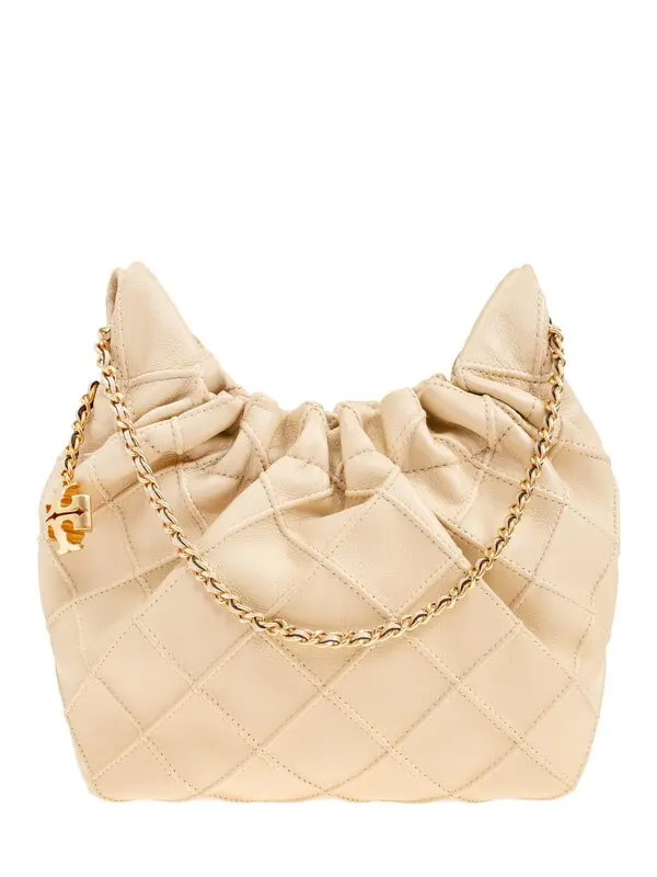 Tory Burch Fleming Mini Bag - Beige
