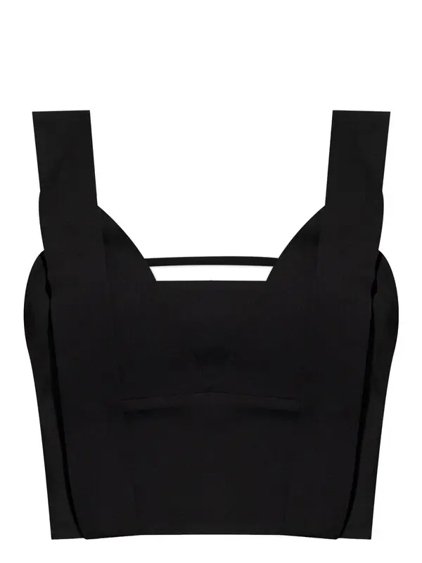 IRO PARIS Sonna Fitted Crop Top - Black