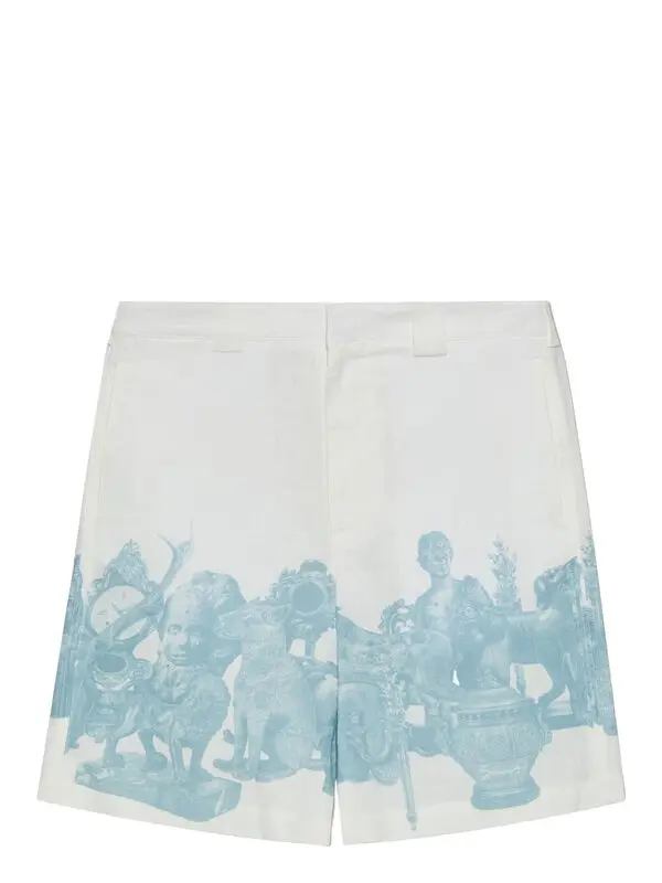 Givenchy Linen Shorts - White