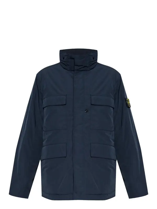 Stone Island Micro Twill Padded Jacket - Navy Blue