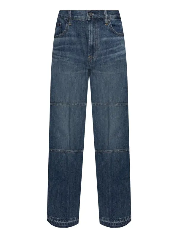 Helmut Lang Jeans With Vintage Effect - Navy Blue