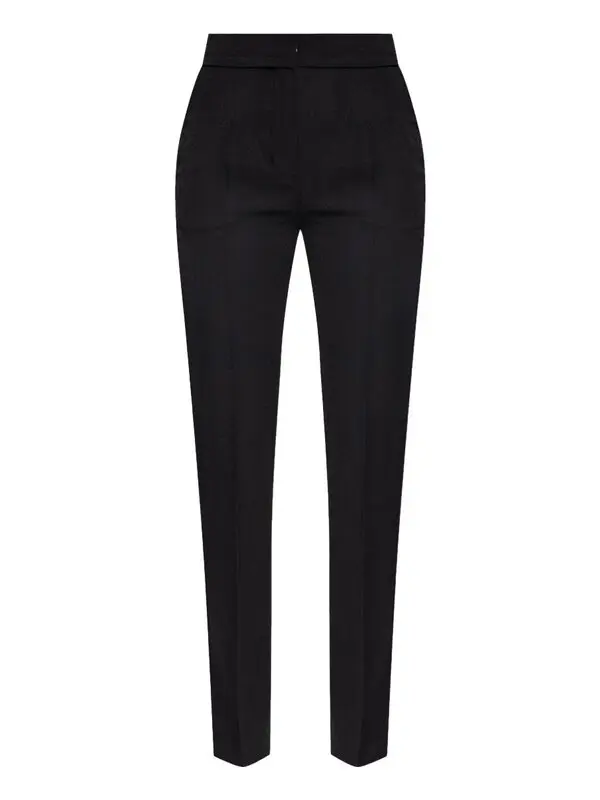 Jacquemus Tibau Pleat-front Trousers - Black
