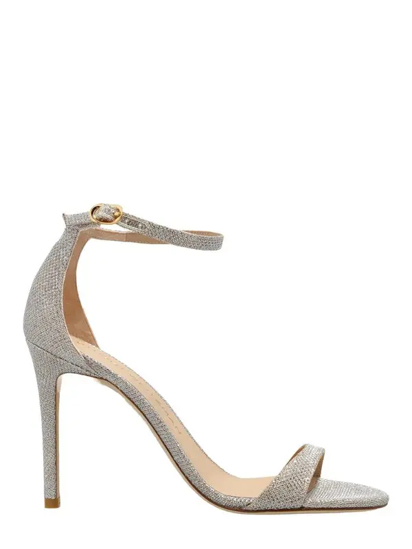 STUART WEITZMAN Nudist Ii Heeled Sandals - Silver