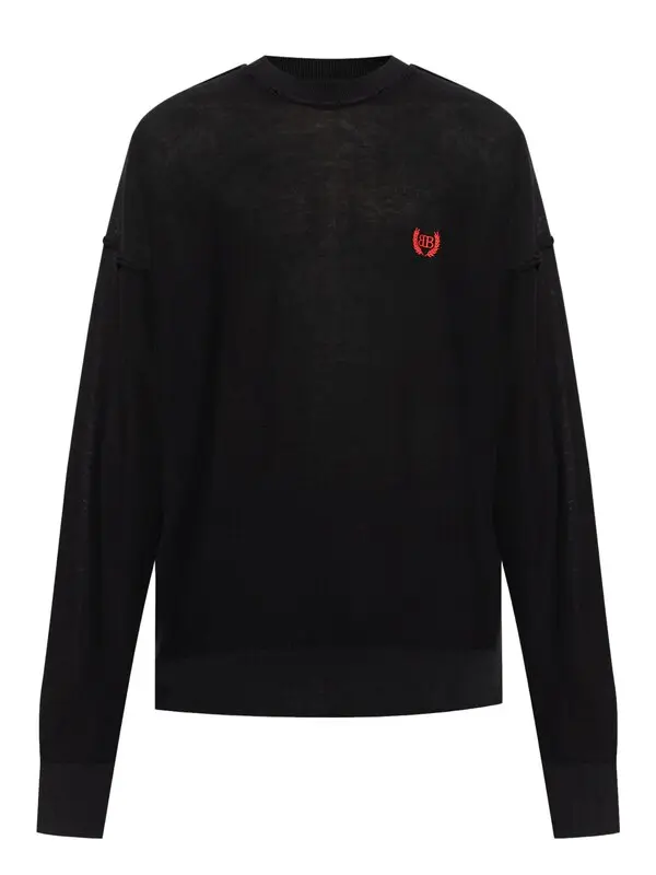Balenciaga Sweater With Vintage Effect - Black